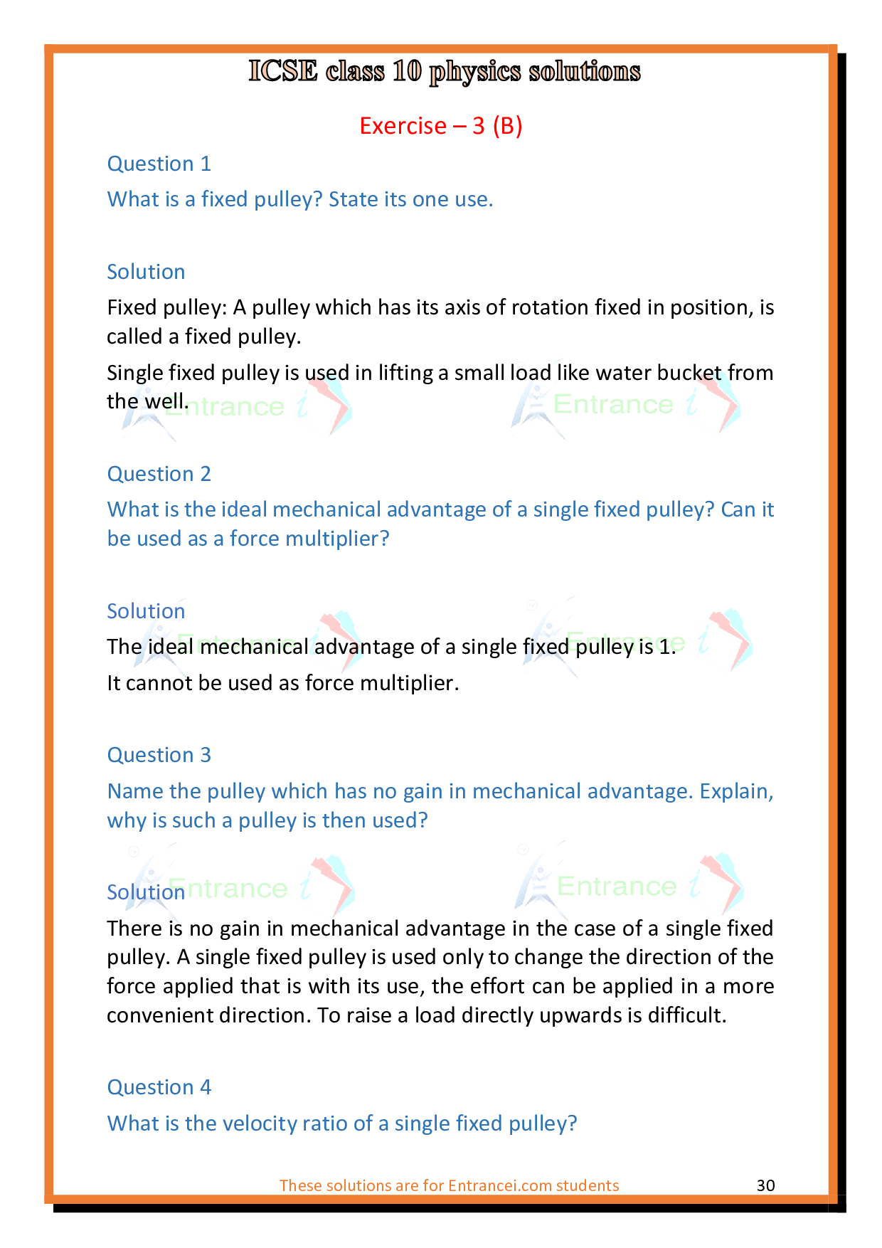 Chapter –3 Machines for ICSE class 10 Physics | Physics Wallah