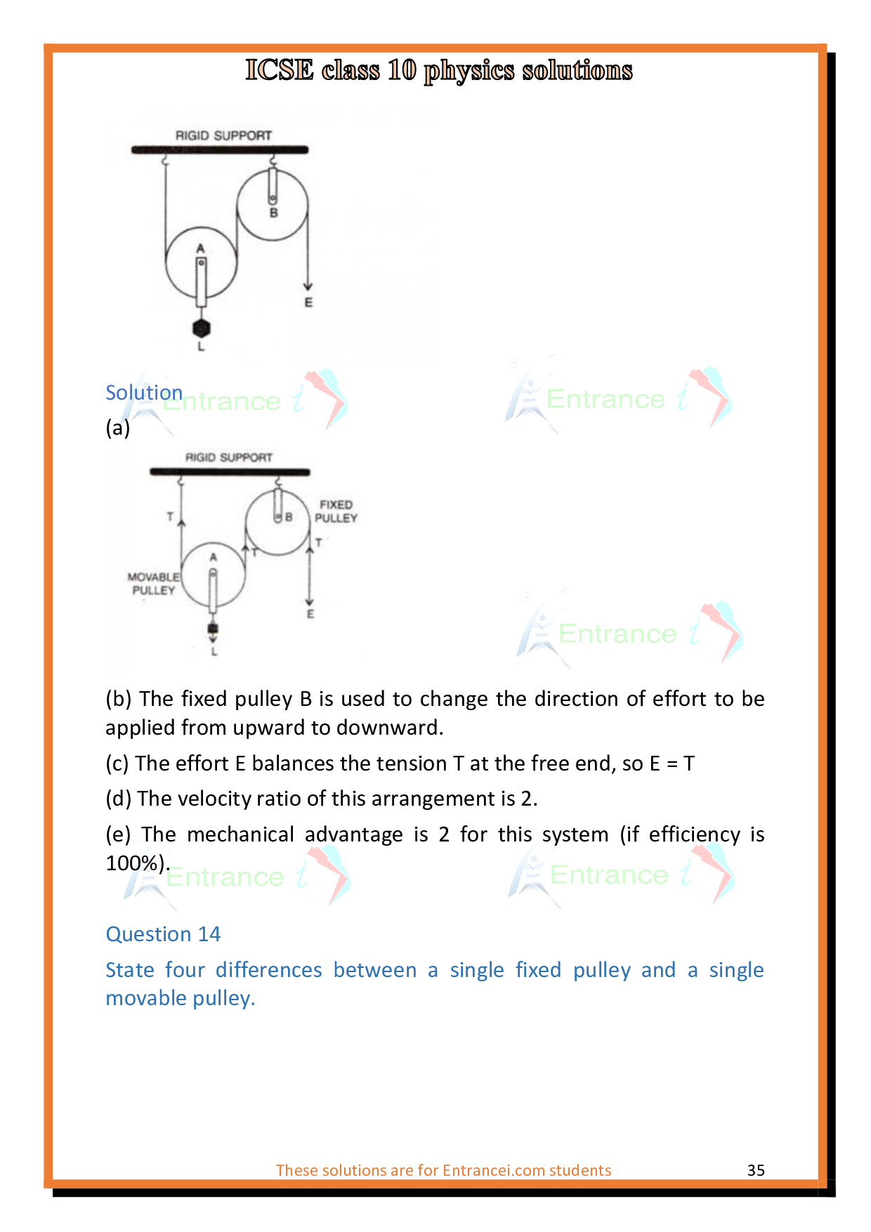 Chapter –3 Machines for ICSE class 10 Physics | Physics Wallah
