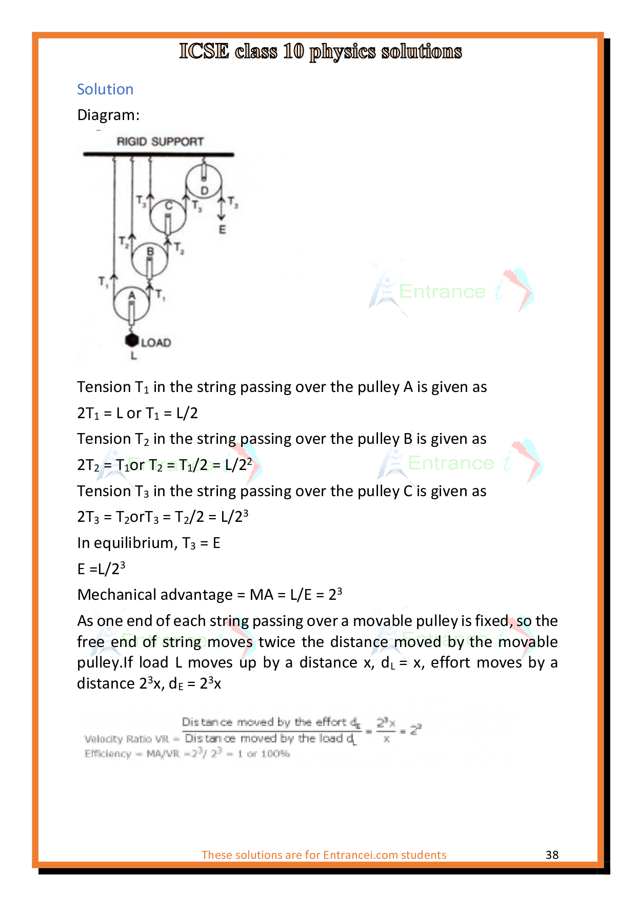 Chapter –3 Machines for ICSE class 10 Physics | Physics Wallah