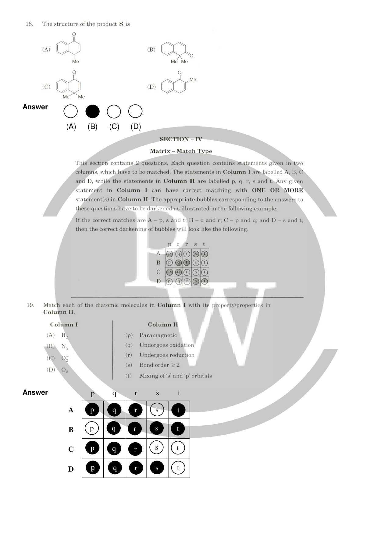 JEE Advance Question paper- 2009 Paper-1 With Answer Key | PW