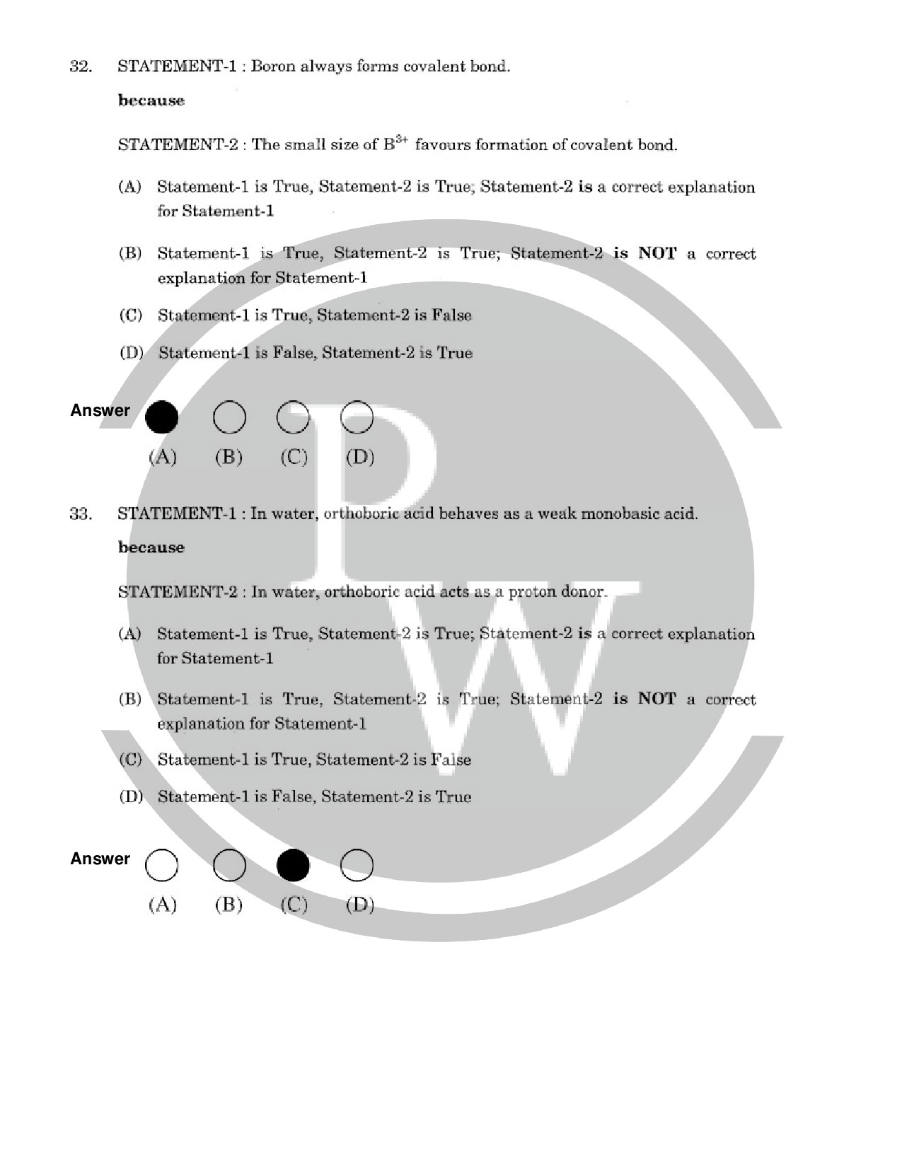 JEE Advance Question paper- 2007 Paper-1 With Answer Key | PW