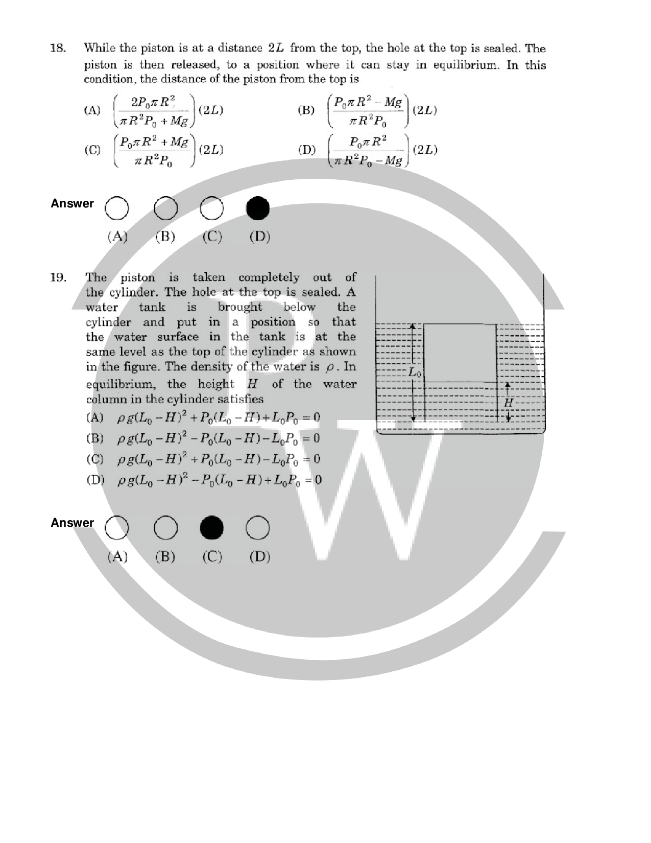 JEE Advance Question paper- 2007 Paper-1 With Answer Key | PW