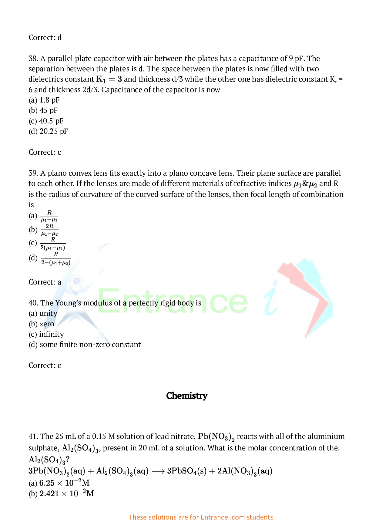 BITSAT 2019 Question paper pdf | Physics Wallah