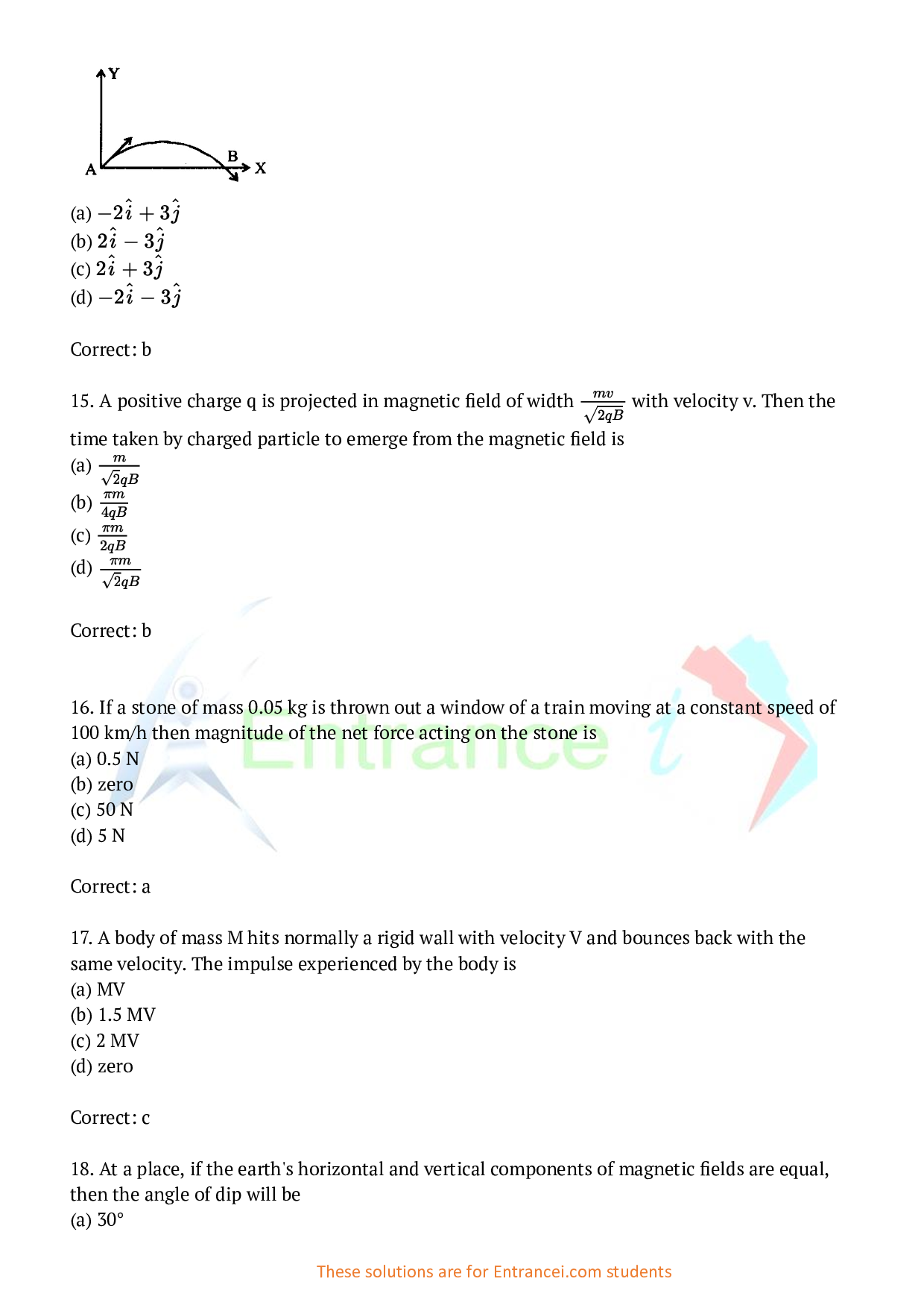 BITSAT 2019 Question paper pdf | Physics Wallah