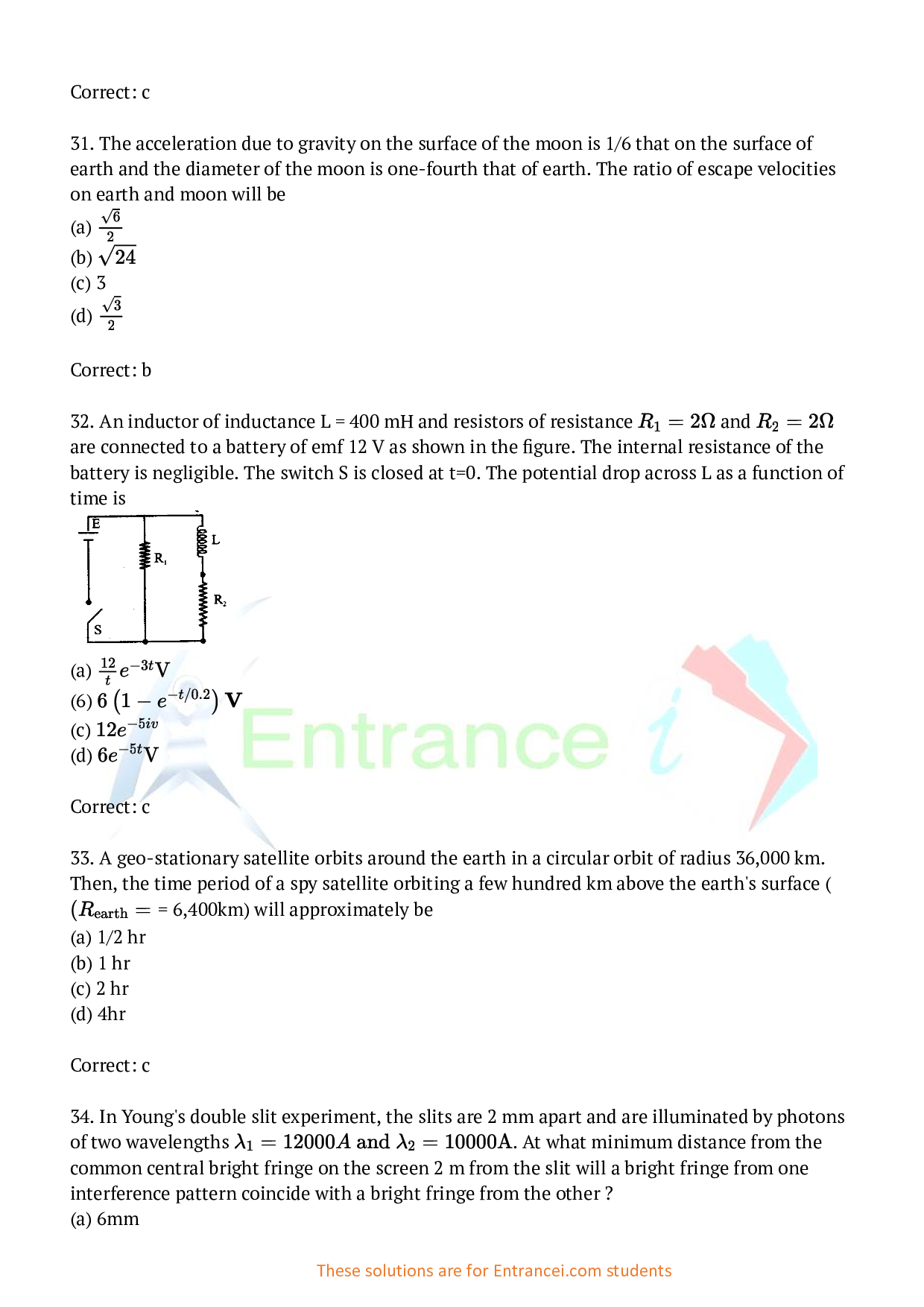 BITSAT 2019 Question paper pdf | Physics Wallah