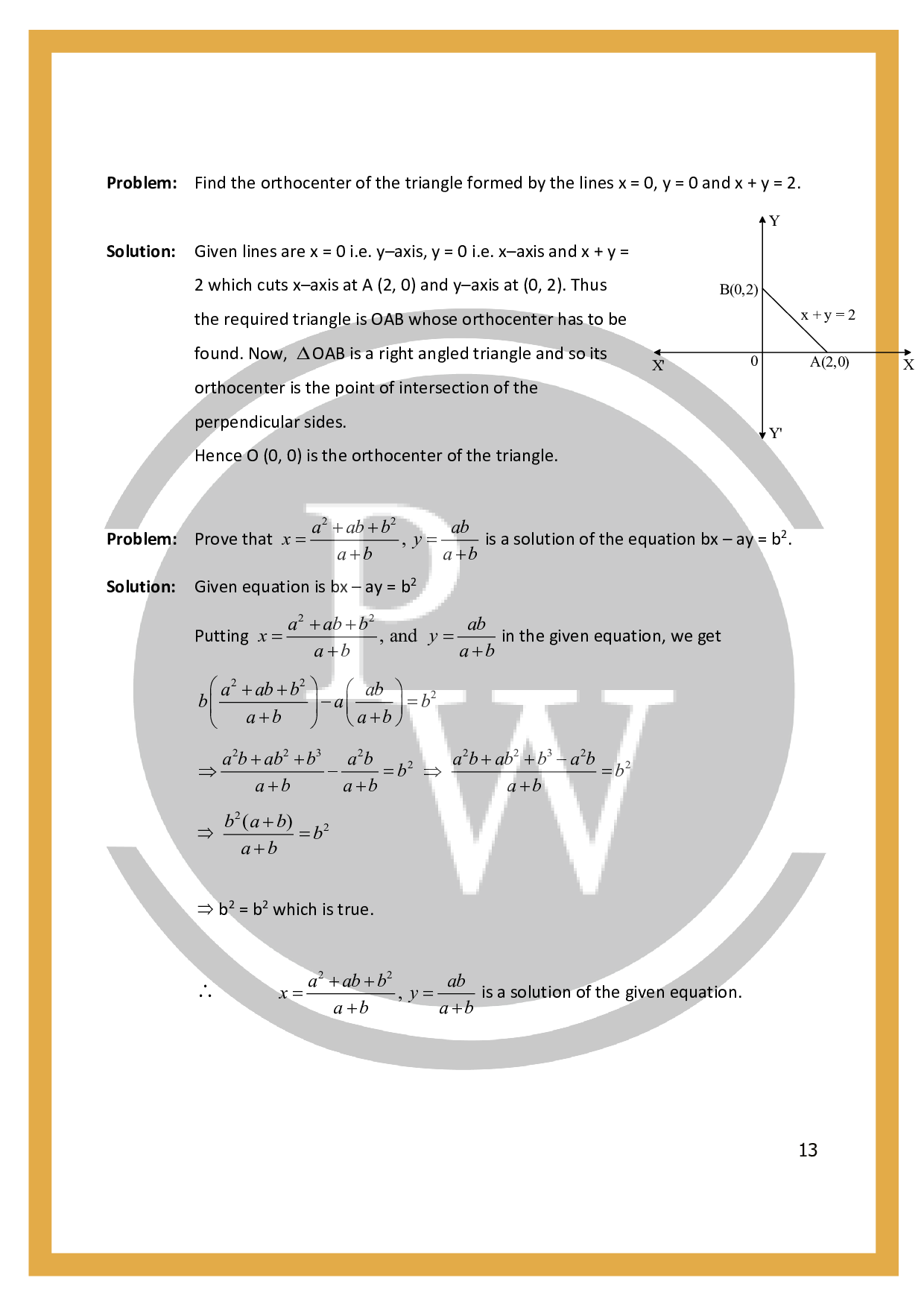 Chapter-10-Linear Equation in two Variable Worksheet Class 7 maths | PW