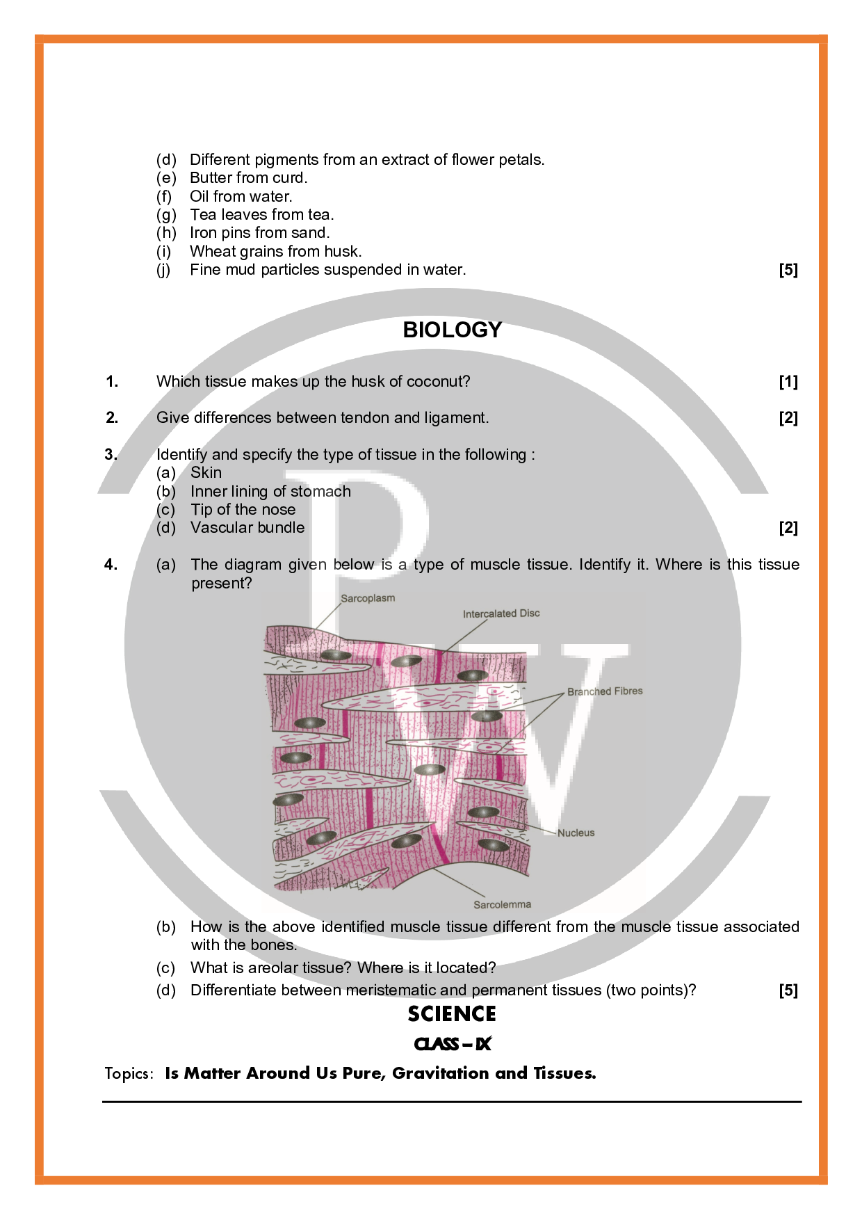 CBSE Sample Paper-5 class 9 Science with solution | Physics Wallah