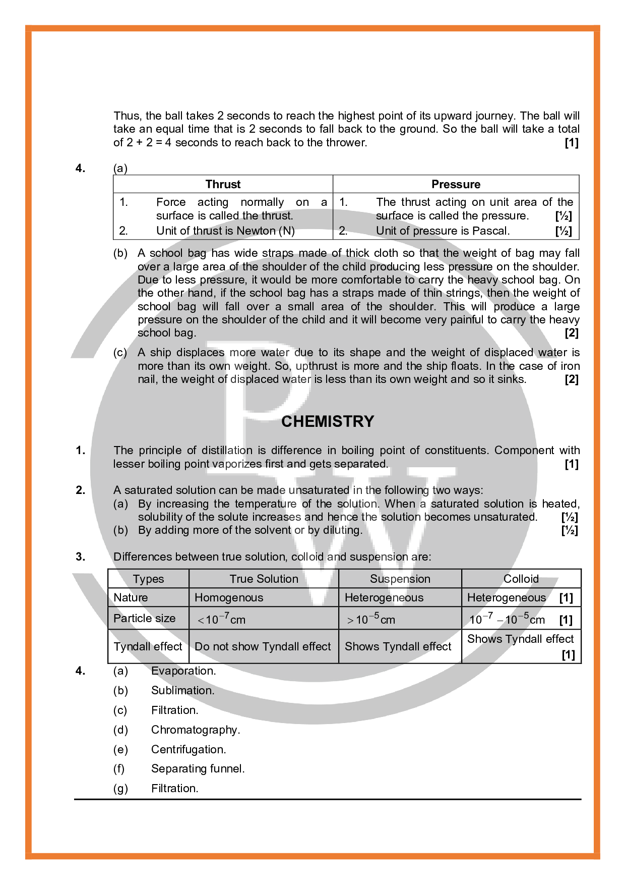 CBSE Sample Paper-5 class 9 Science with solution | Physics Wallah