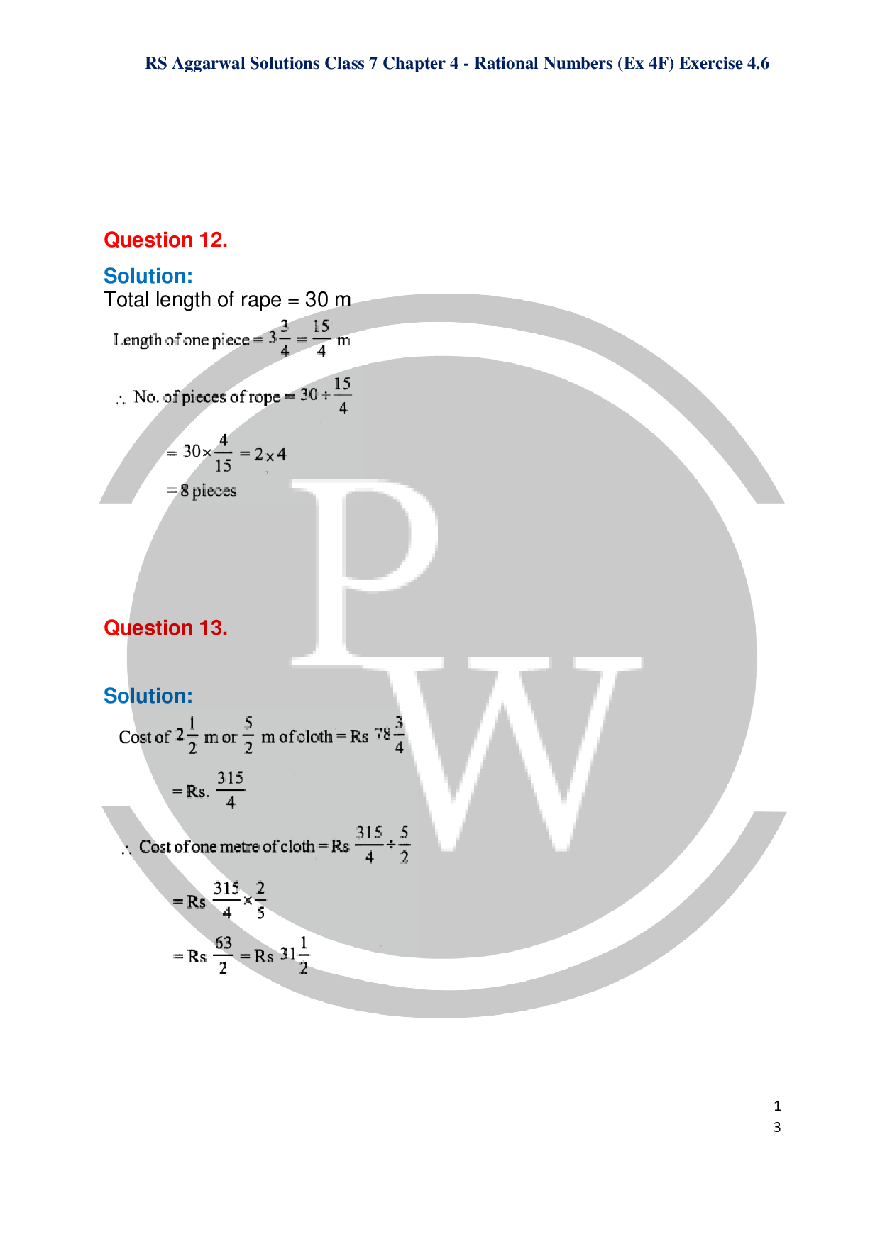 Exercise 4F Of RS Aggarwal Class 7 Maths Solutions PW exercise-4f-of-rs-aggarwal-class-7-maths-solutions-pw