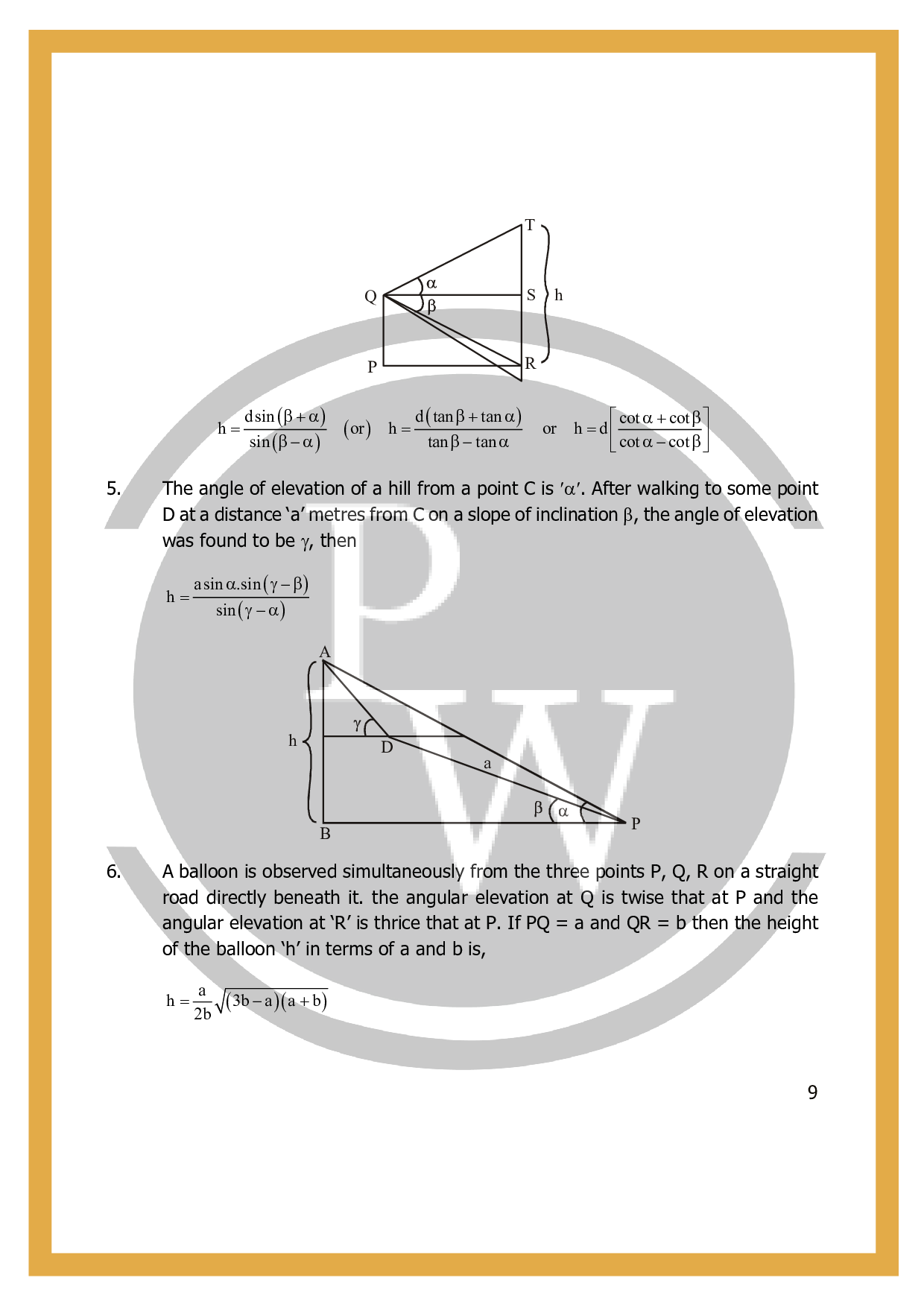 Trigonometry Ratio Table- Functions, Angle Table| Physics Wallah