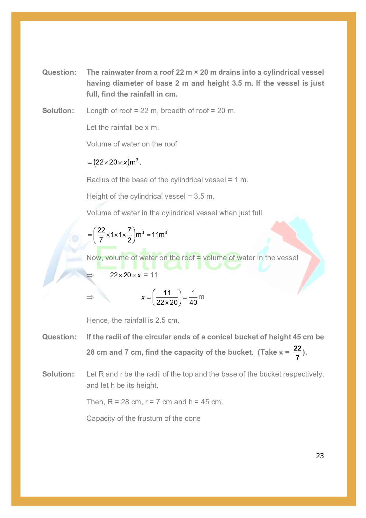 Important Questions Of Chapter 13 Surface Areas And Volumes Class 10 Maths important-questions-of-chapter-13-surface-areas-and-volumes-class-10-maths