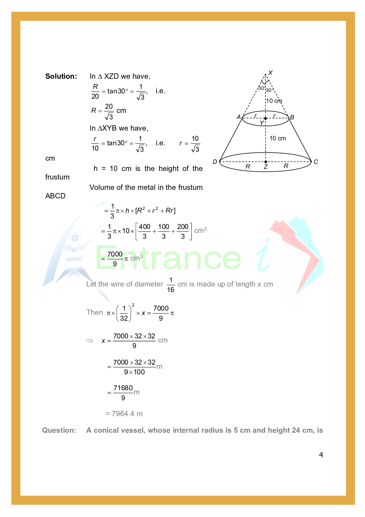 Important Questions Of Chapter 13 Surface Areas And Volumes Class 10 Maths important-questions-of-chapter-13-surface-areas-and-volumes-class-10-maths