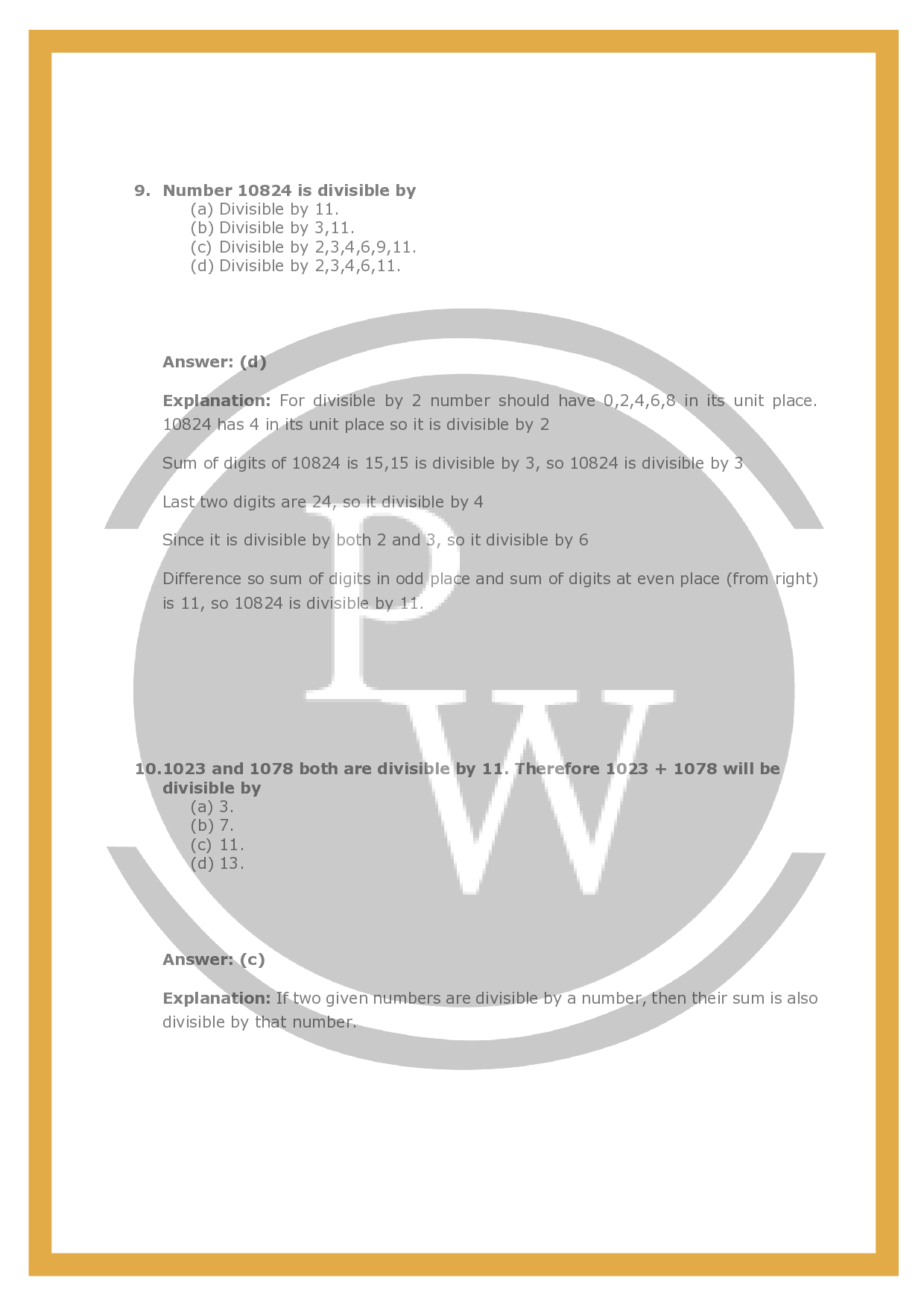 Worksheet For Class 6 Chapter Playing With Numbers PW