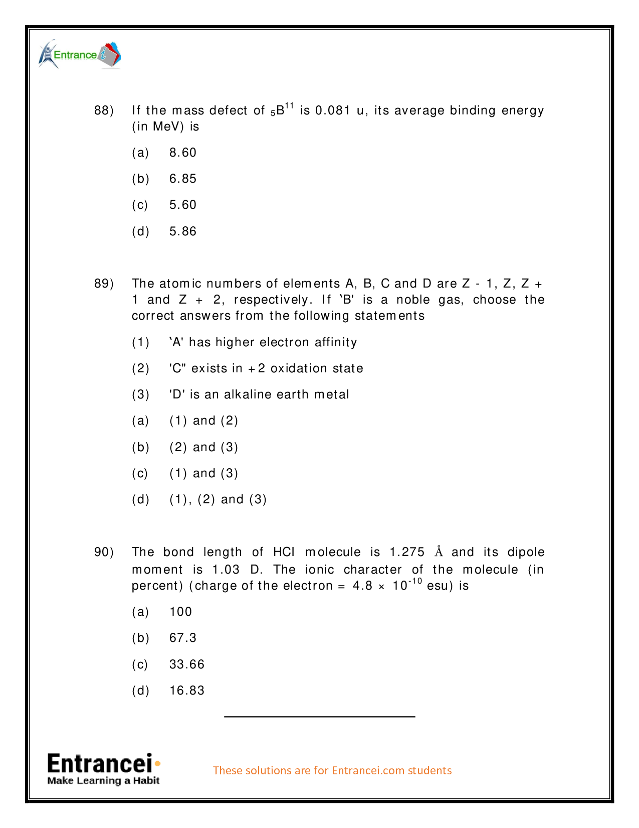 Previous Year BITSAT Question Paper-2008 With Answer Key | PW