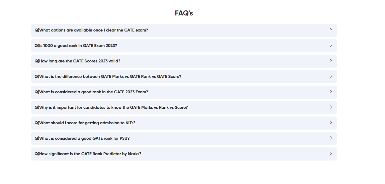 GATE Rank Predictor 2023 - Rank Estimator , Score Calculator