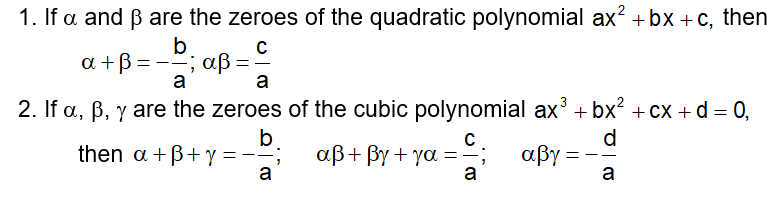 Maths formulas PDF for Class 10 Chapter- Polynomials | PW