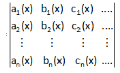 Formula of Differentiation of Determinant | Physics Wallah