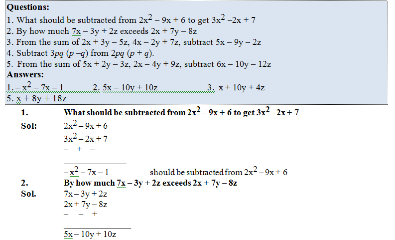 Subtraction Class 7 Maths | Physics Wallah