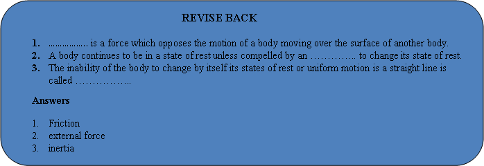 Inertia Of Motion Definition With Examples 9th Class Physics | Force