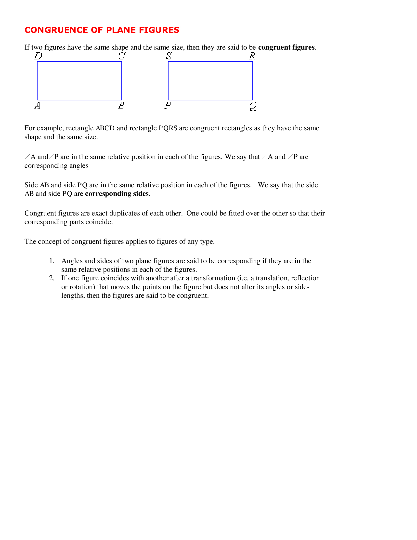 Congruent Figures Class 7 Maths | Physics Wallah