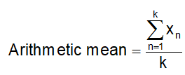 Arithmetic mean