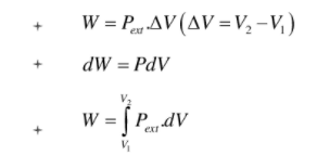 Work Formula Chemistry